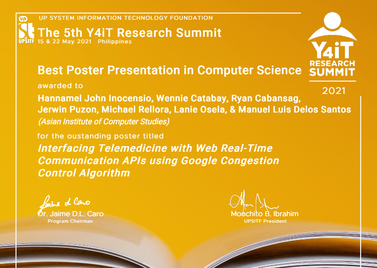 AICS Bags Best Paper and Best Poster Awards in the 5th YRS 2021 – Asian ...