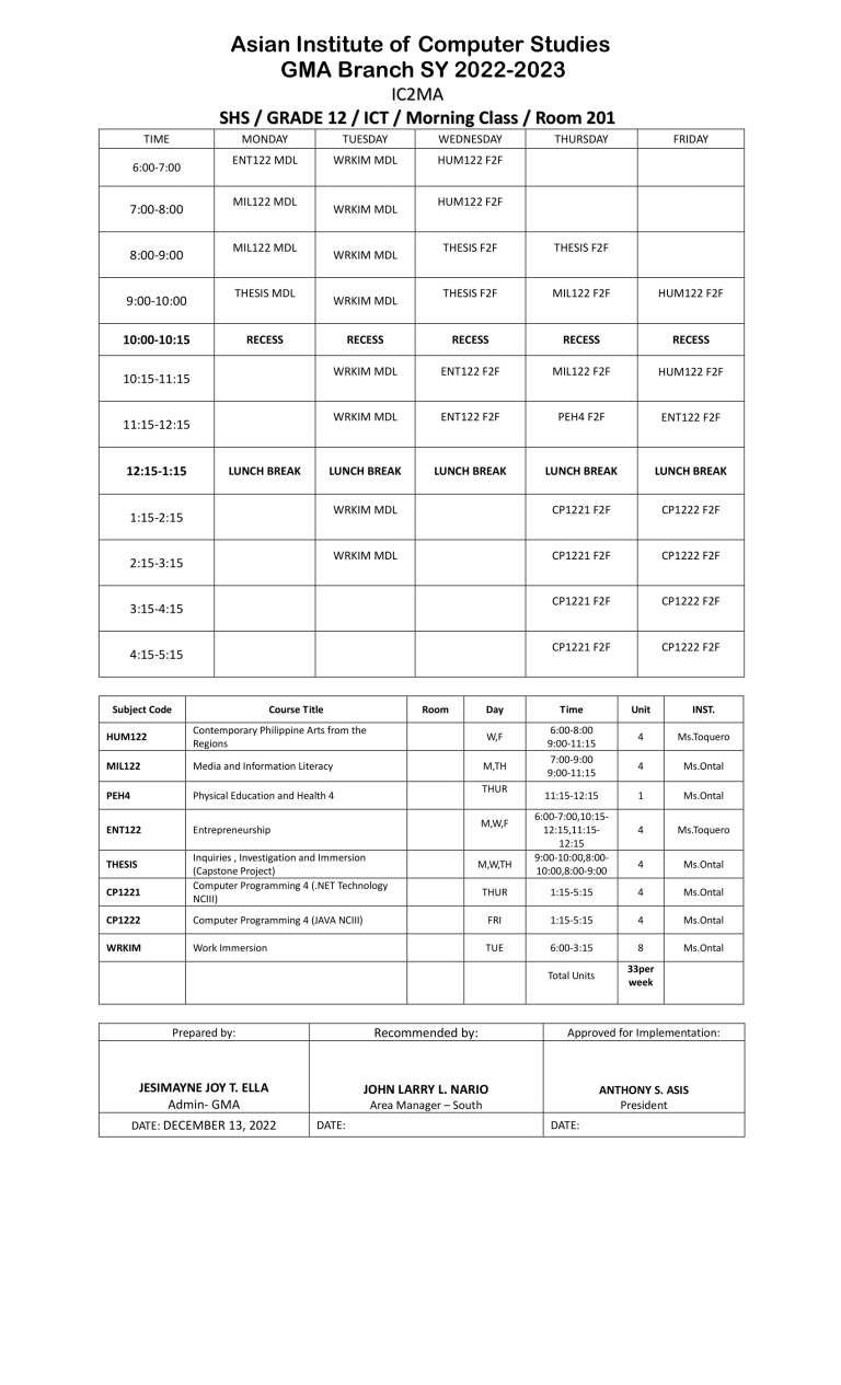 GMA – Asian Institute of Computer Studies