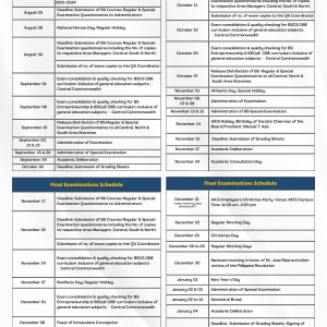 Calendars – BS Degree Programs SY 2023-2024 – Asian Institute of ...