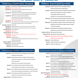 Calendars – BS Degree Programs SY 2025-2026 – Asian Institute of ...